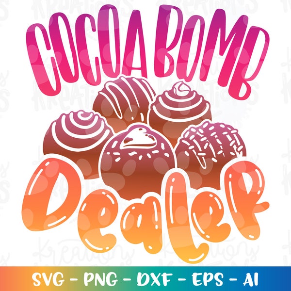 Hot Cocoa Bomb Dealer Svg - Etsy