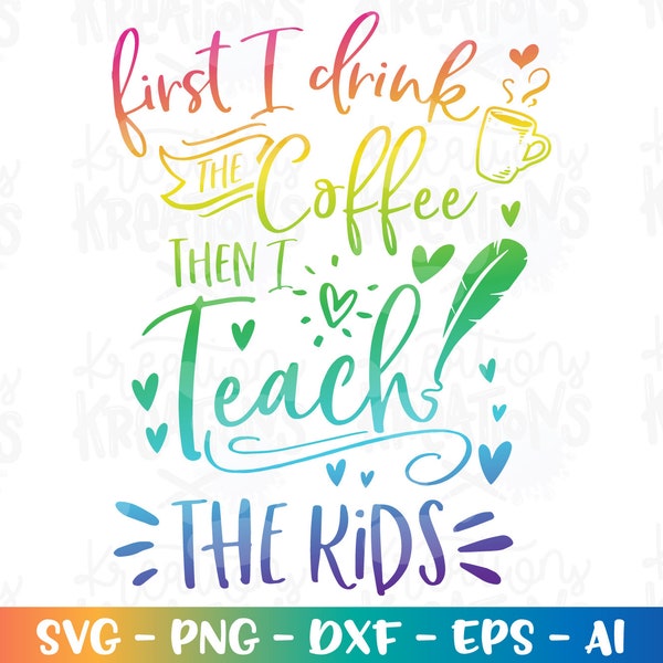 Teacher Coffee Decal - Etsy