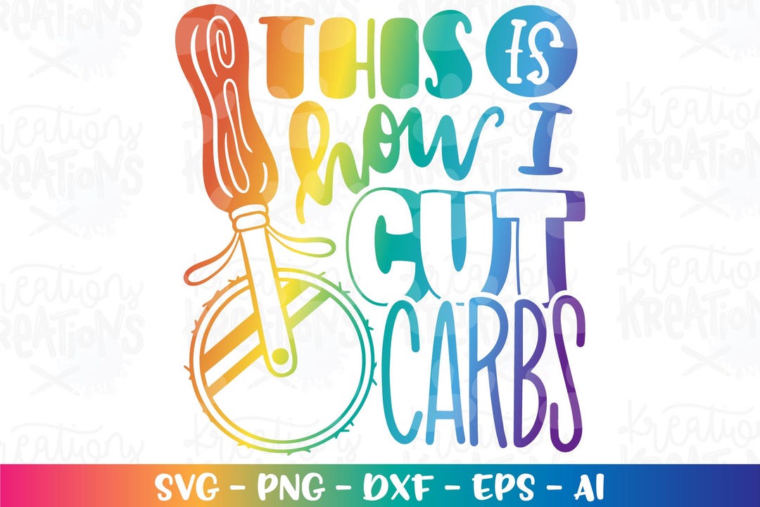 This is How I Cut Carbs SVG Pizza Cutter Funny Gym Quote Fitness ...