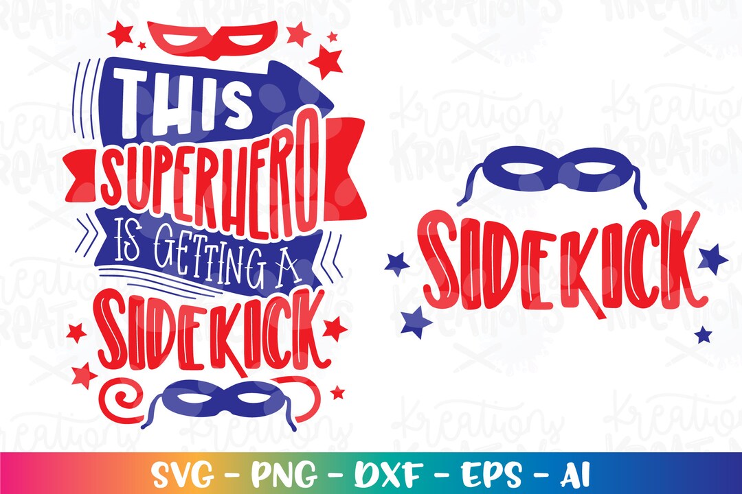 This Superhero is Getting a Sidekick SVG Girl Boy Superhero Newborn ...
