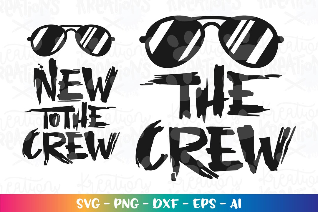 New to the Crew SVG Newborn Baby Kids Hand Lettered Baby Svg Sunglasses ...