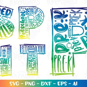 Back to School Bundle Pack Svg Kindergarten Pre-k 1st to 12th Grade ...