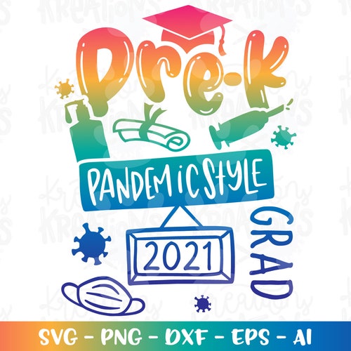 PREK Graduate SVG Pre-k Pre Kindergarten 2021 Graduation | Etsy