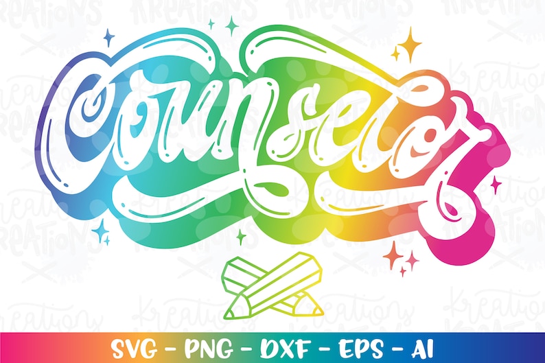 Councelor SVG Hand Drawn SVG Hand Lettered Counselor Design - Etsy