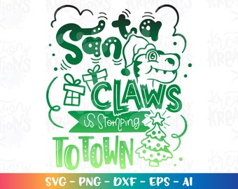 Dino Dinosaur Christmas Tree Cuttable Design SVG PNG DXF & Eps - Etsy