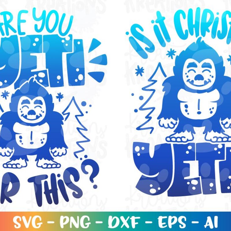 Christmas Yeti - Etsy