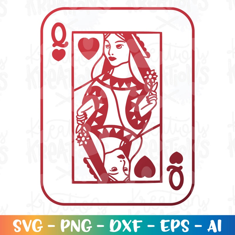 Queen Card Svg - Etsy