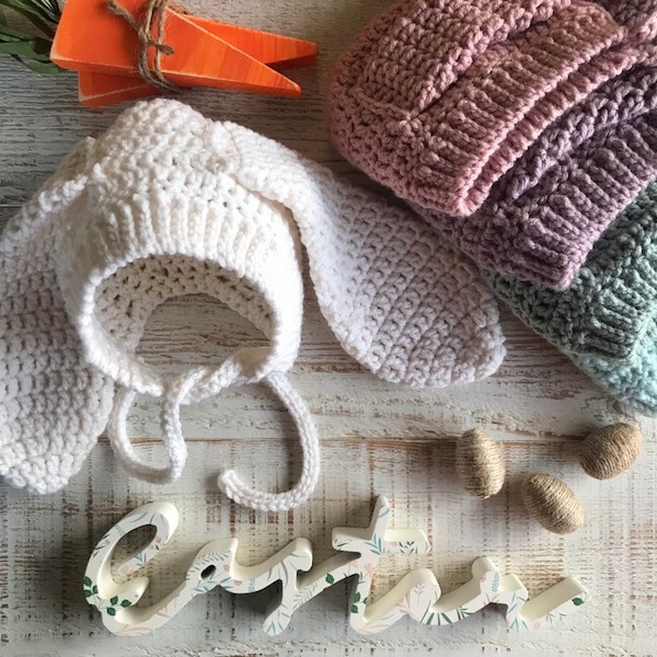 Bunny Bonnet - Etsy