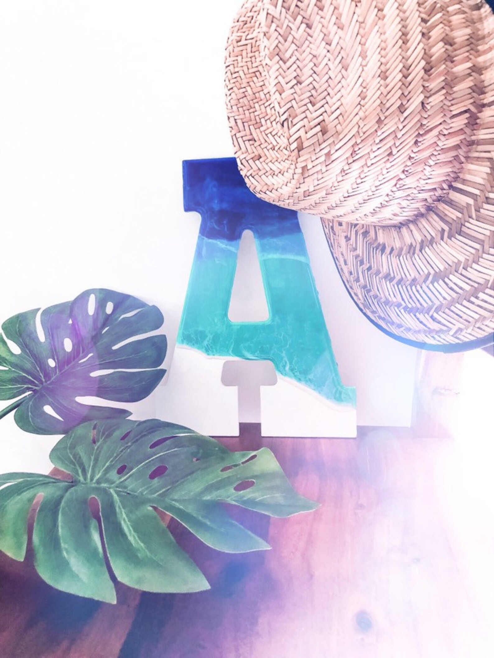 Custom Wooden Beach Letters - Etsy