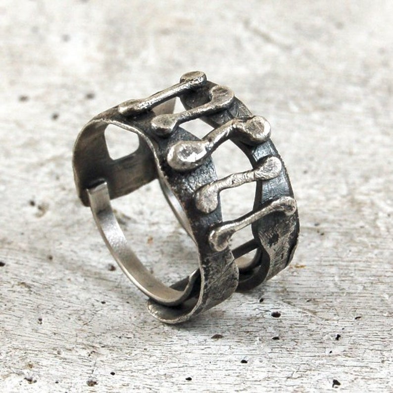 Man silver modern ring men's ring man's ring unisex | Etsy