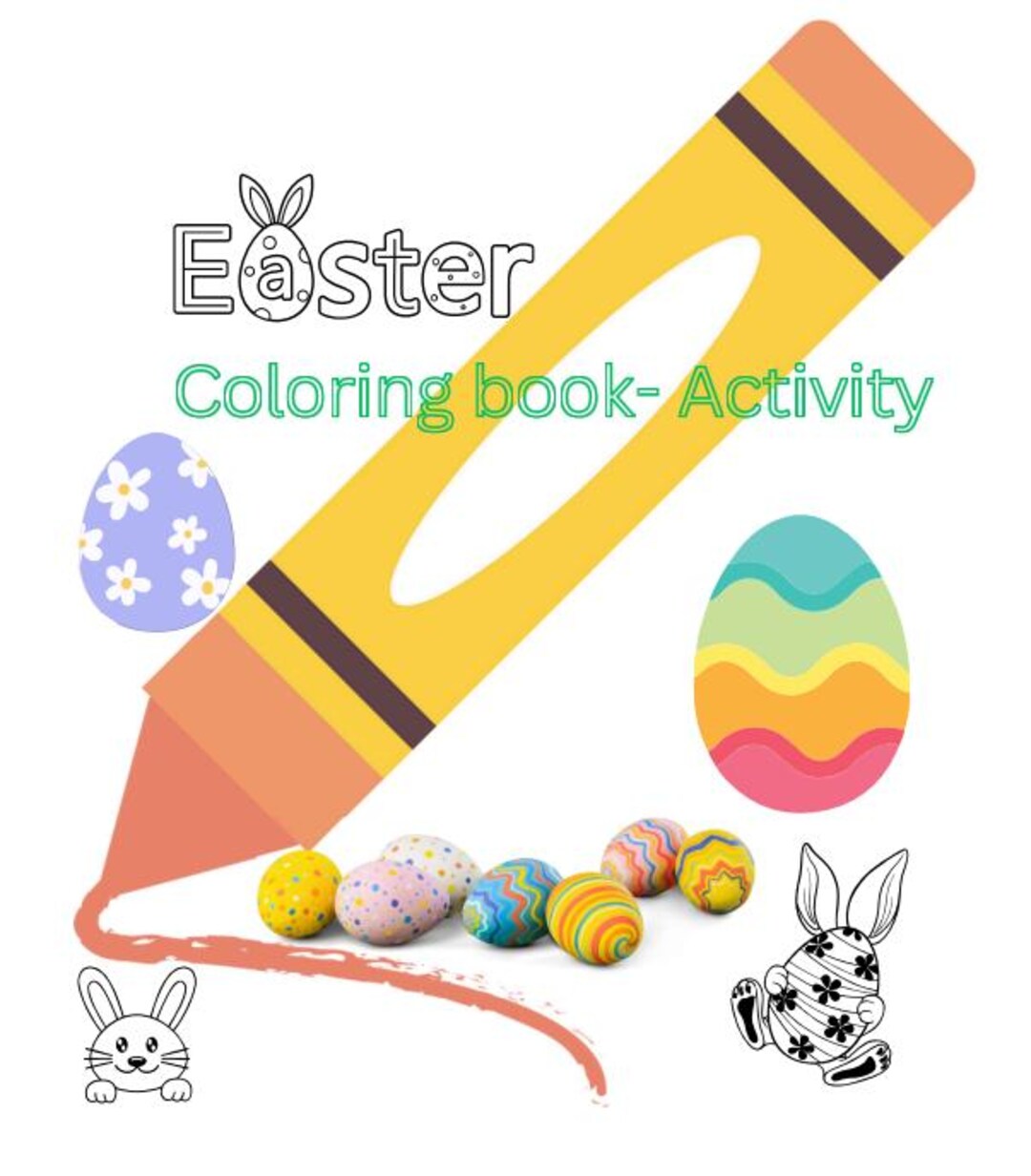 Easter Coloring Book: Fun Spring Activity (digital Download) - Etsy
