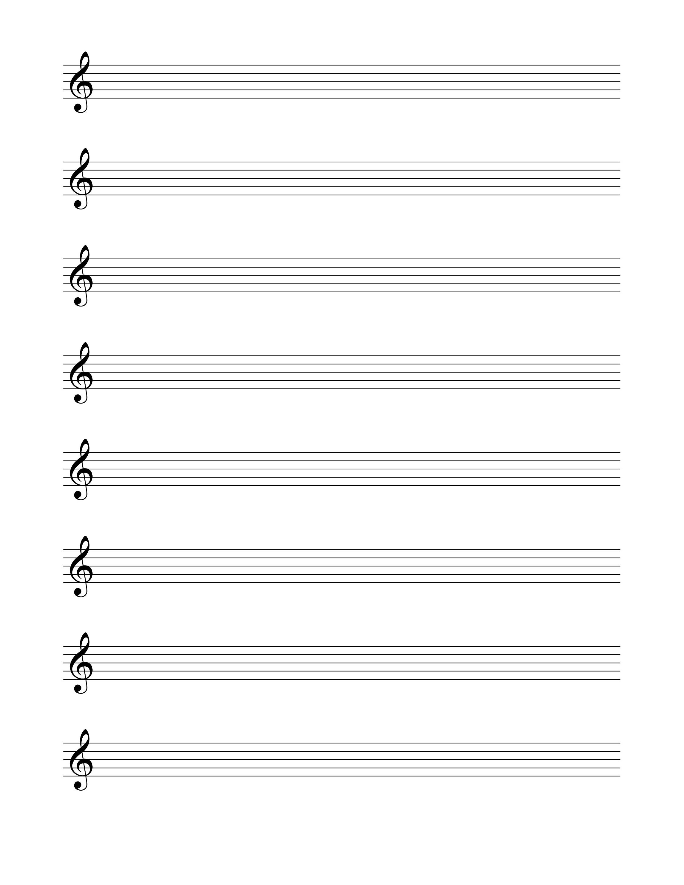 Printable Blank Music Sheets: A4 Staff Paper (PDF Download) - Etsy