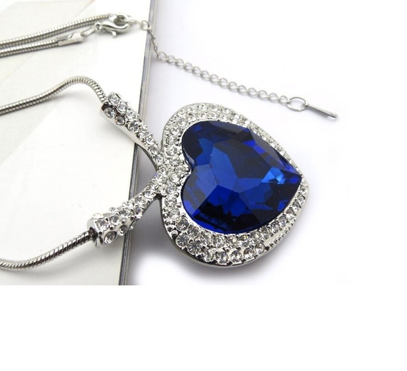 New Necklace Heart of the Ocean Crystal Rhinestone Sea Star - Etsy