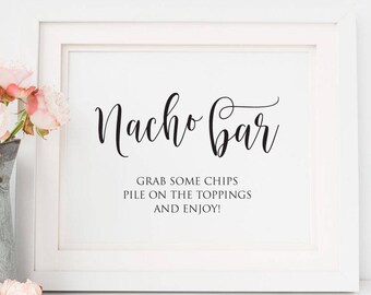Nacho Bar Sign - Etsy