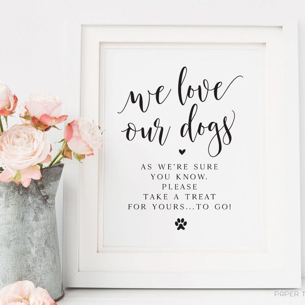 Dog Wedding Sign - Etsy