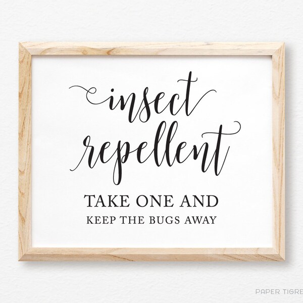 Bug Spray Sign for Party - Etsy