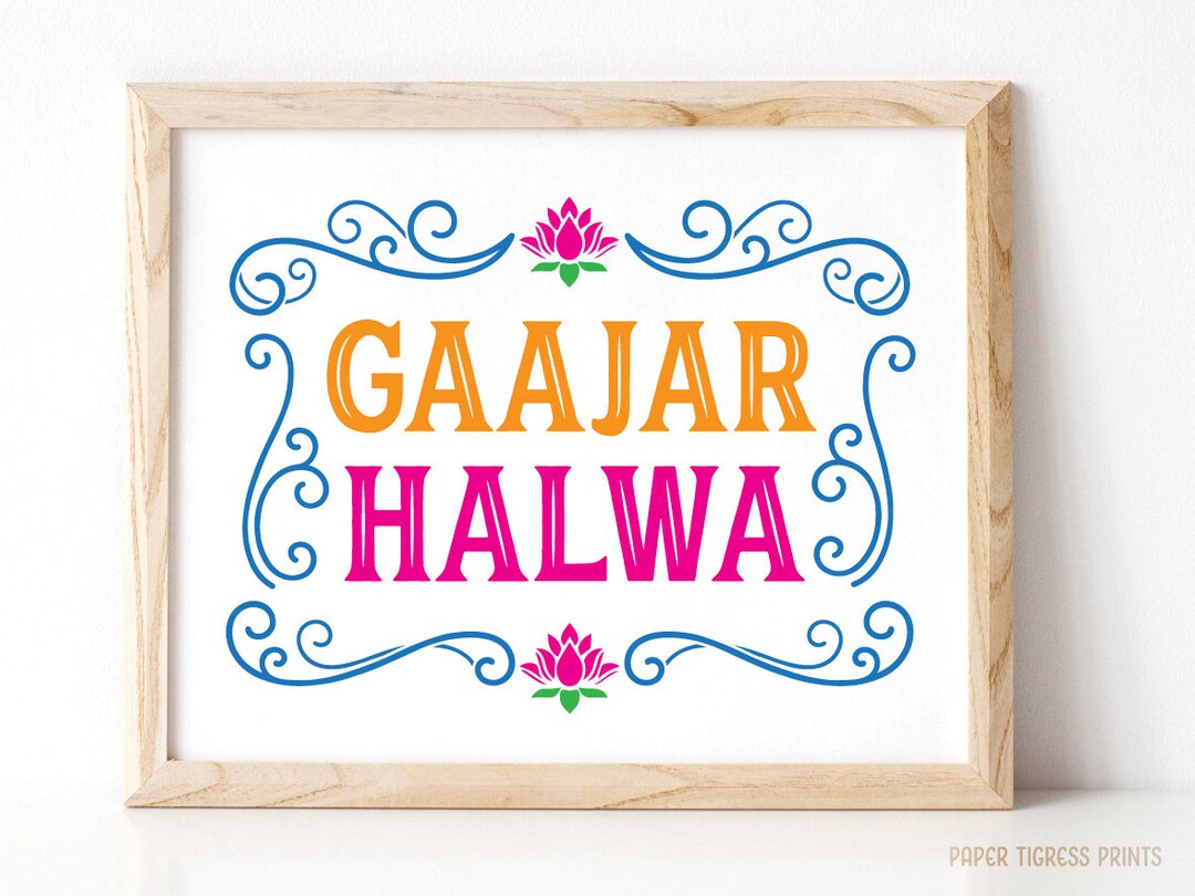 Gaajar Halwa Sign, Gaajar Ka Halwa, Indian Wedding, Mehendi Night ...