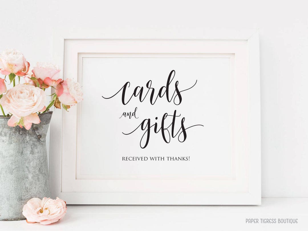 Printable Wedding Signs Cards and Gifts Sign Cards Wedding - Etsy