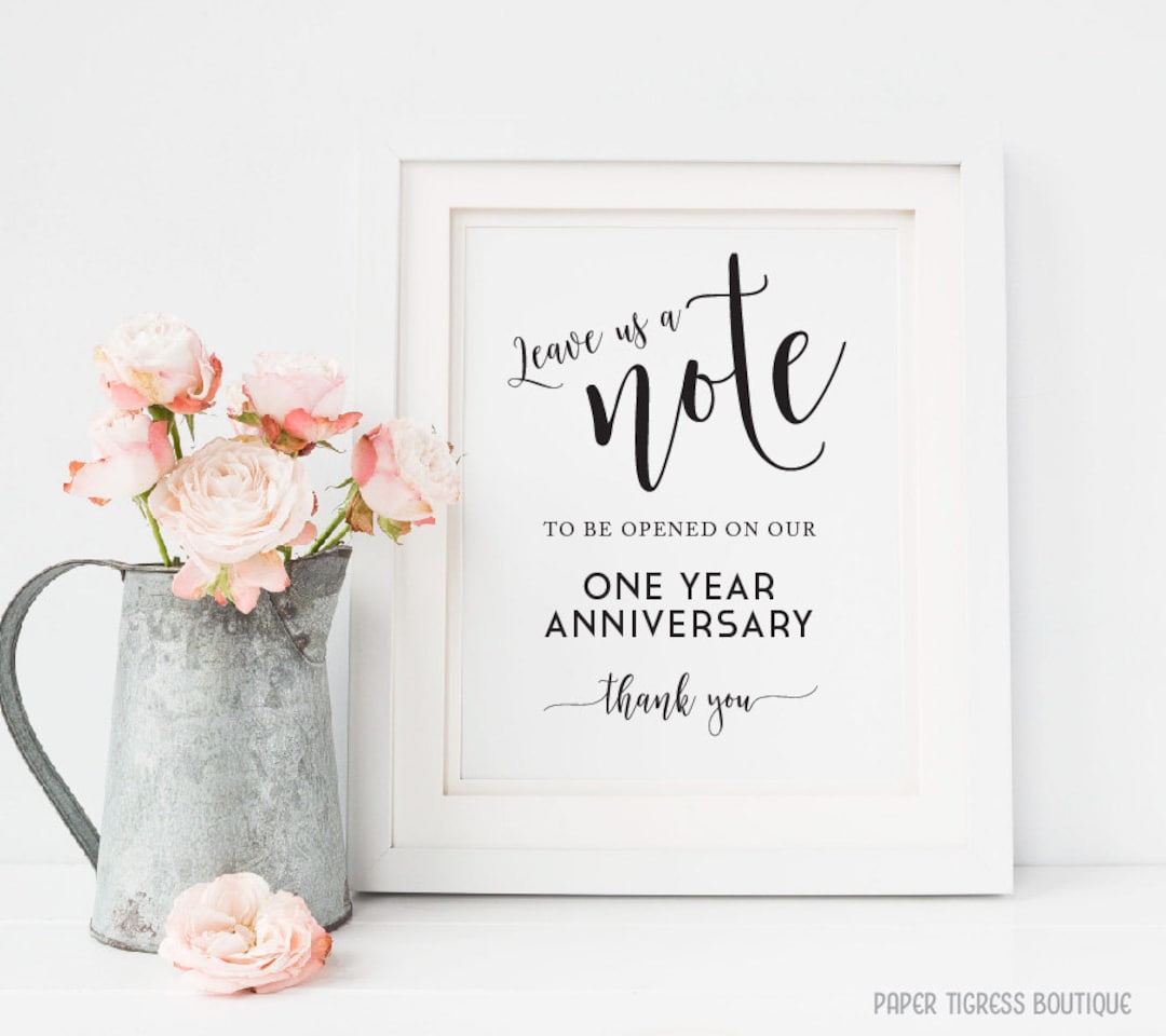 Printable Leave a Note Wedding Sign, DIY Wedding Printables, Best ...