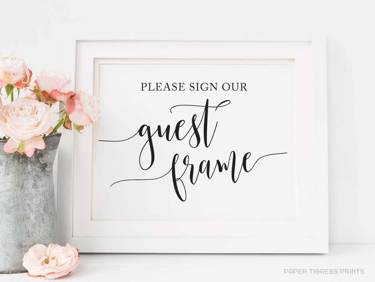 Guest Frame Sign Printable Sign Our Photo Frame Sign Our - Etsy