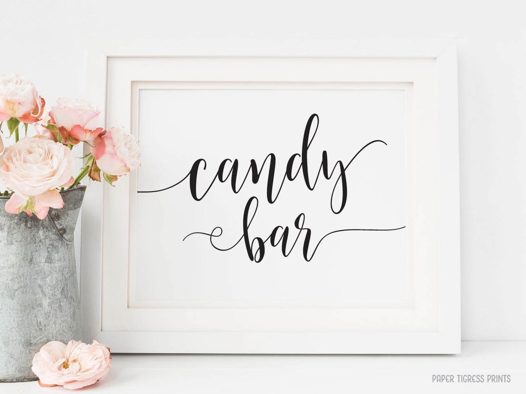Candy Bar / Candy Bar Sign / Candy Buffet Sign / Printable - Etsy