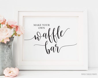Wedding Waffle Bar | Etsy
