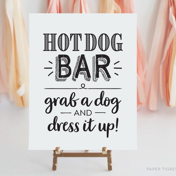 Hot Dog Bar - Etsy