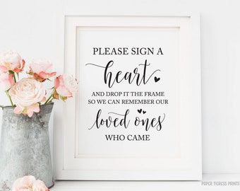 Please Sign a Heart - Etsy