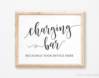 Charging Station Sign - Etsy