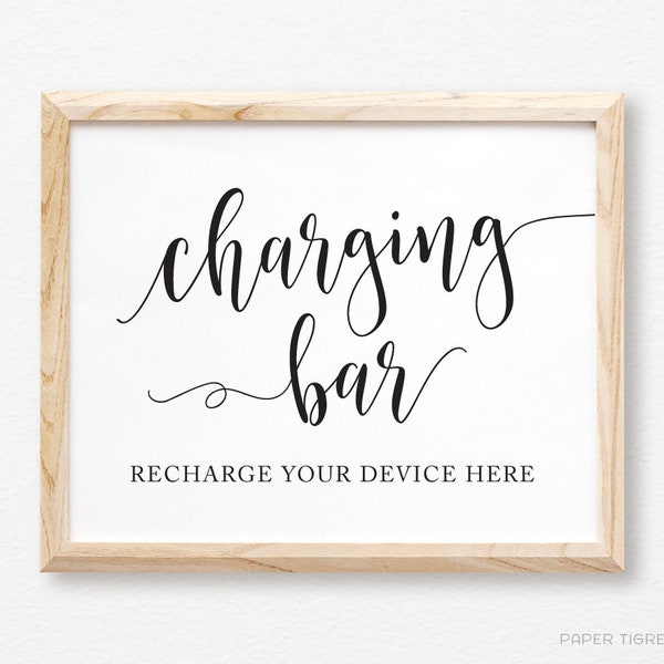 Charging Station Sign - Etsy