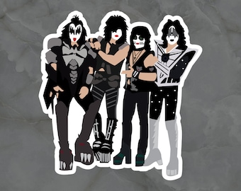 Kiss Band Sticker | Etsy