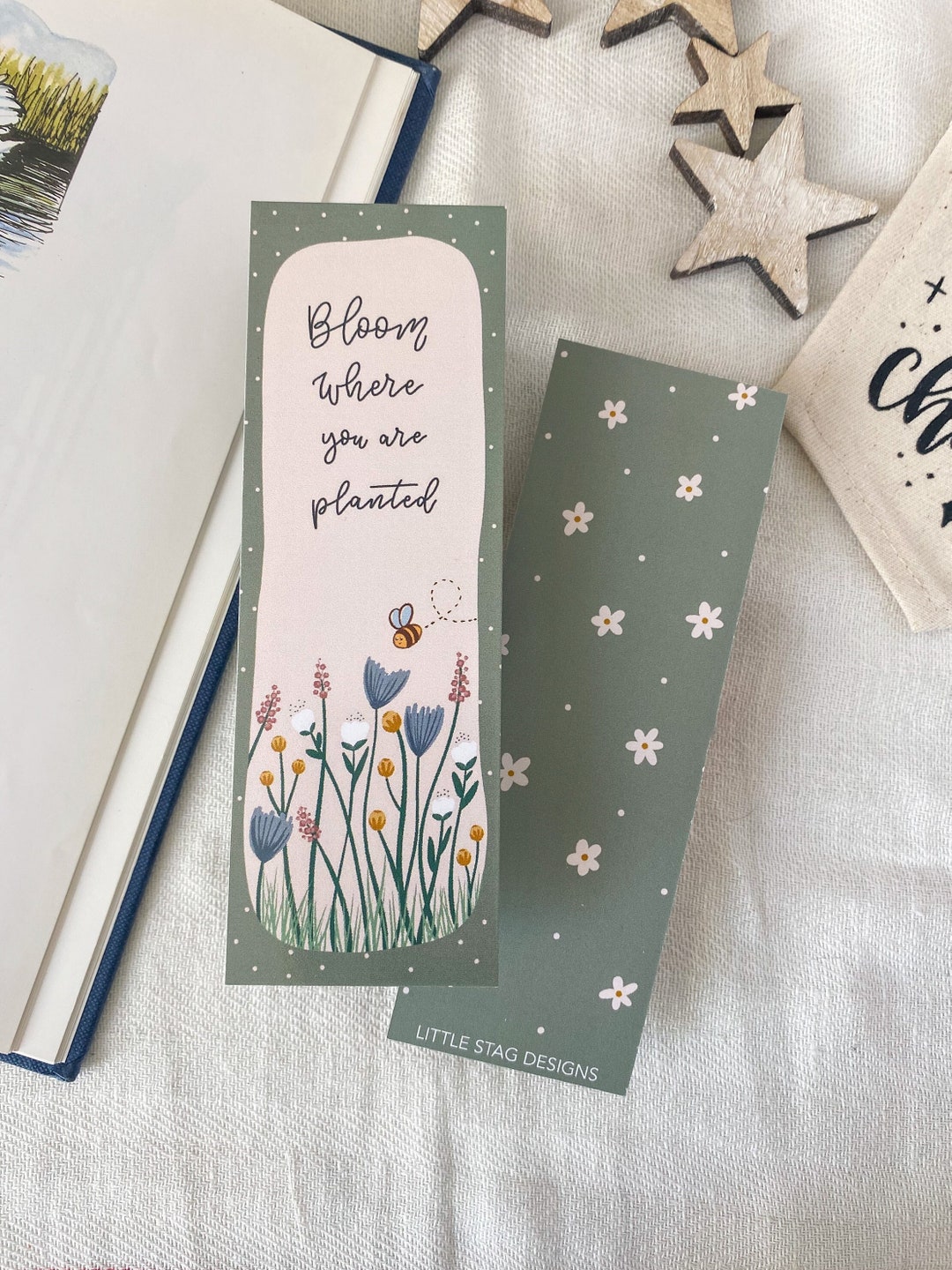 Bloom Where You Are Planted Bookmark Scripture Bookmark - Etsy UK