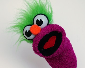 Sock Puppet Hand Puppet With Moving Mouth Fun & Education | Etsy