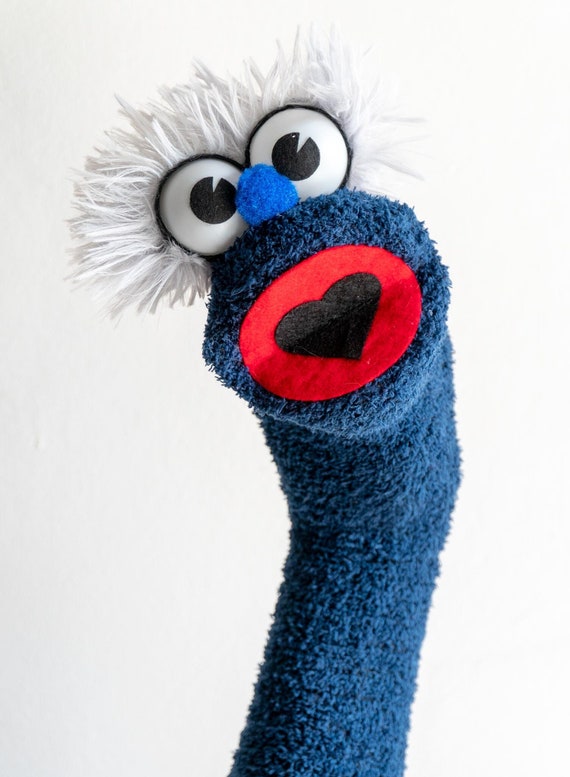 Sock Hand Puppet Hand Puppet With Moving Mouth Fun & | Etsy