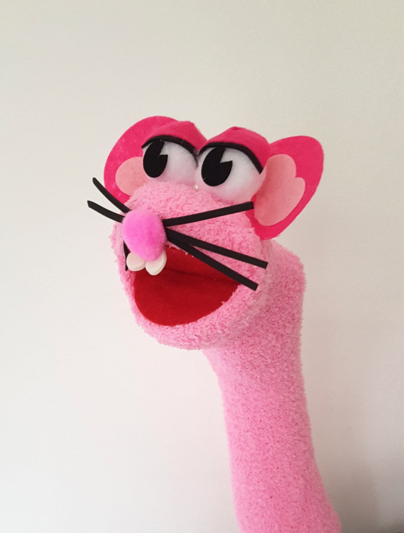 Mouse Hand Puppet Sock Puppet with moving mouth for fun & - Etsy España