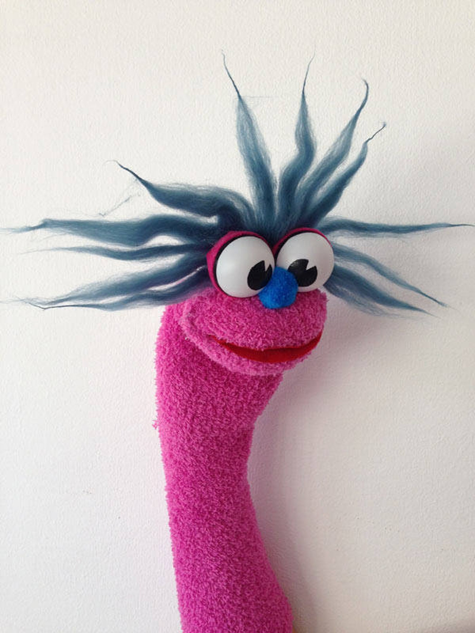 Crazy Sock Puppet Hand Puppet with moving mouth fun & | Etsy