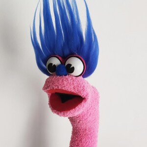 Crazy Sock Puppet Hand Puppet With Moving Mouth Fun & - Etsy