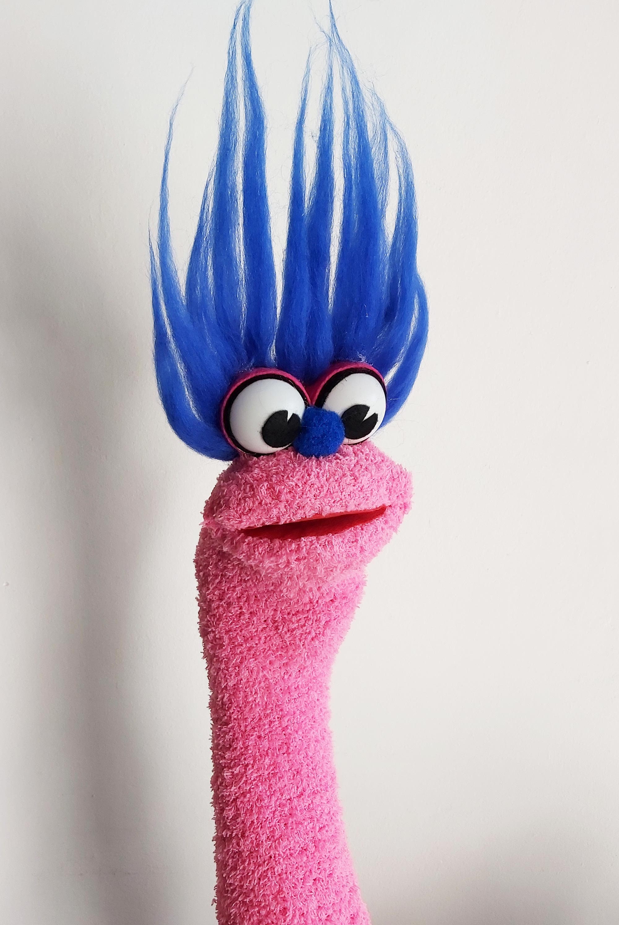 Crazy Sock Puppet Hand Puppet With Moving Mouth Fun & - Etsy