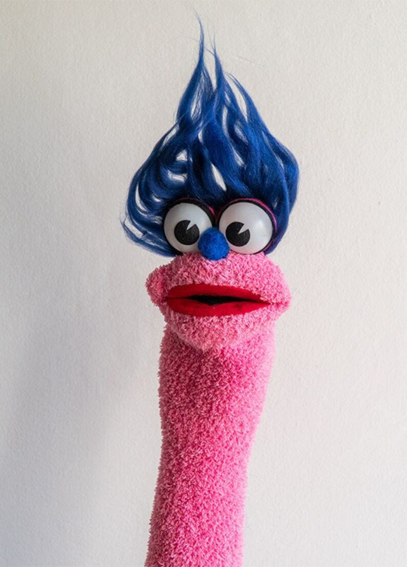 Crazy Sock Puppet Hand Puppet With Moving Mouth Fun & - Etsy