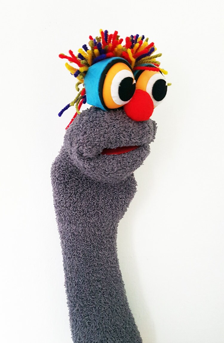 Sock Puppet Hand Puppet with moving mouth fun & education | Etsy