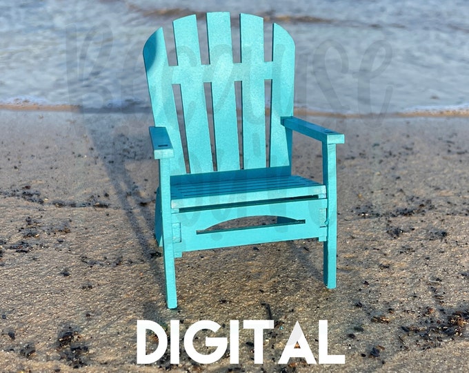 Laser Cut Tiered Tray Adirondack Chair ** DIGITAL DOWNLOAD** Glowforge ...