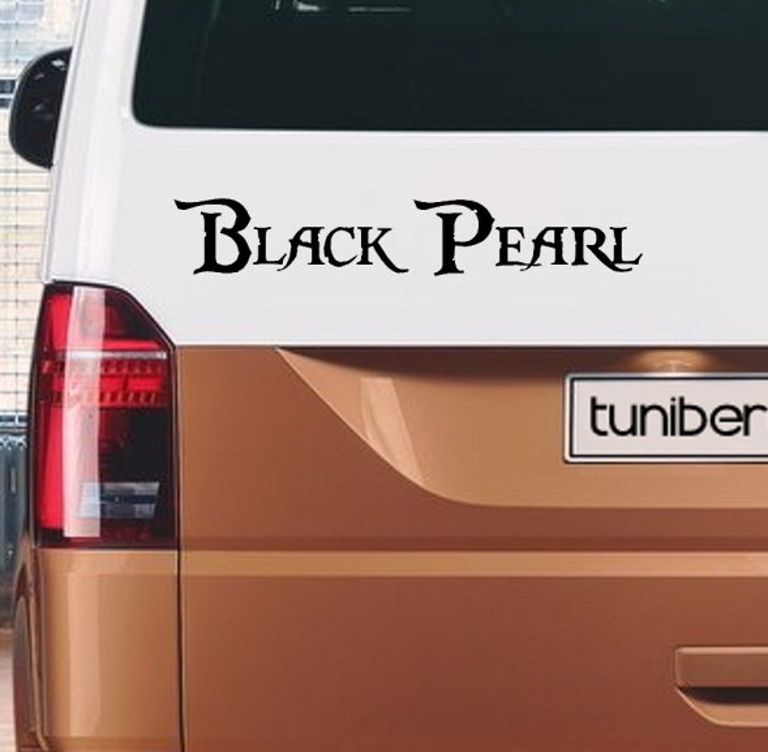 Auto Aufkleber black Pearl Text Schriftzug - Etsy