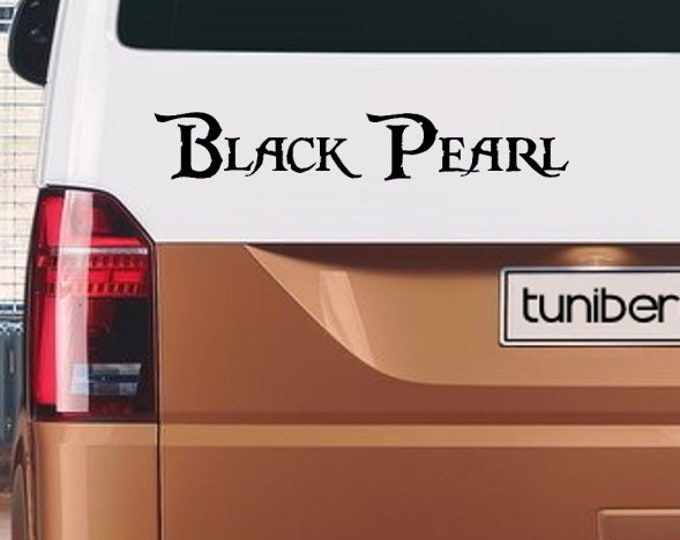Auto Aufkleber black Pearl Text Schriftzug - Etsy