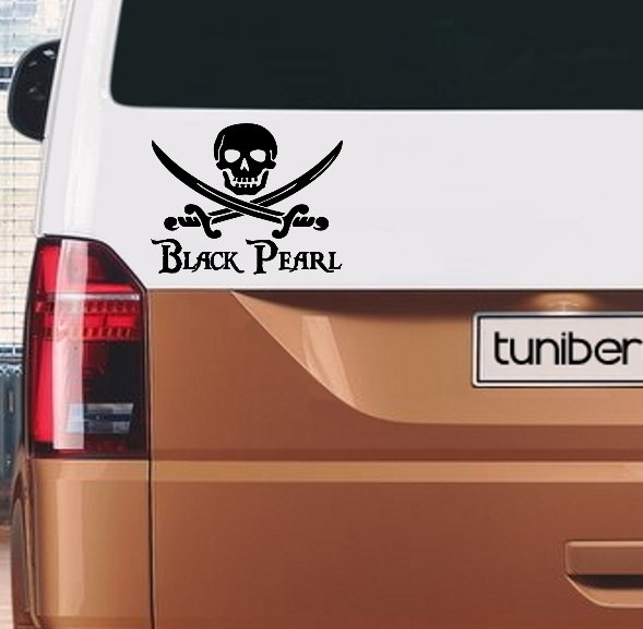 Auto Aufkleber Black Pearl Piraten Captain Jack