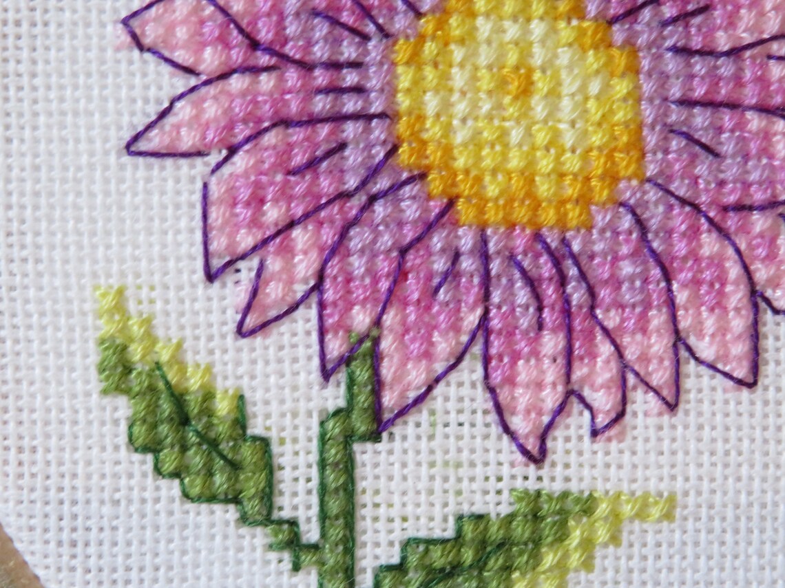 Birth Flowers July December. Cross Stitch Embroidery Hoop - Etsy