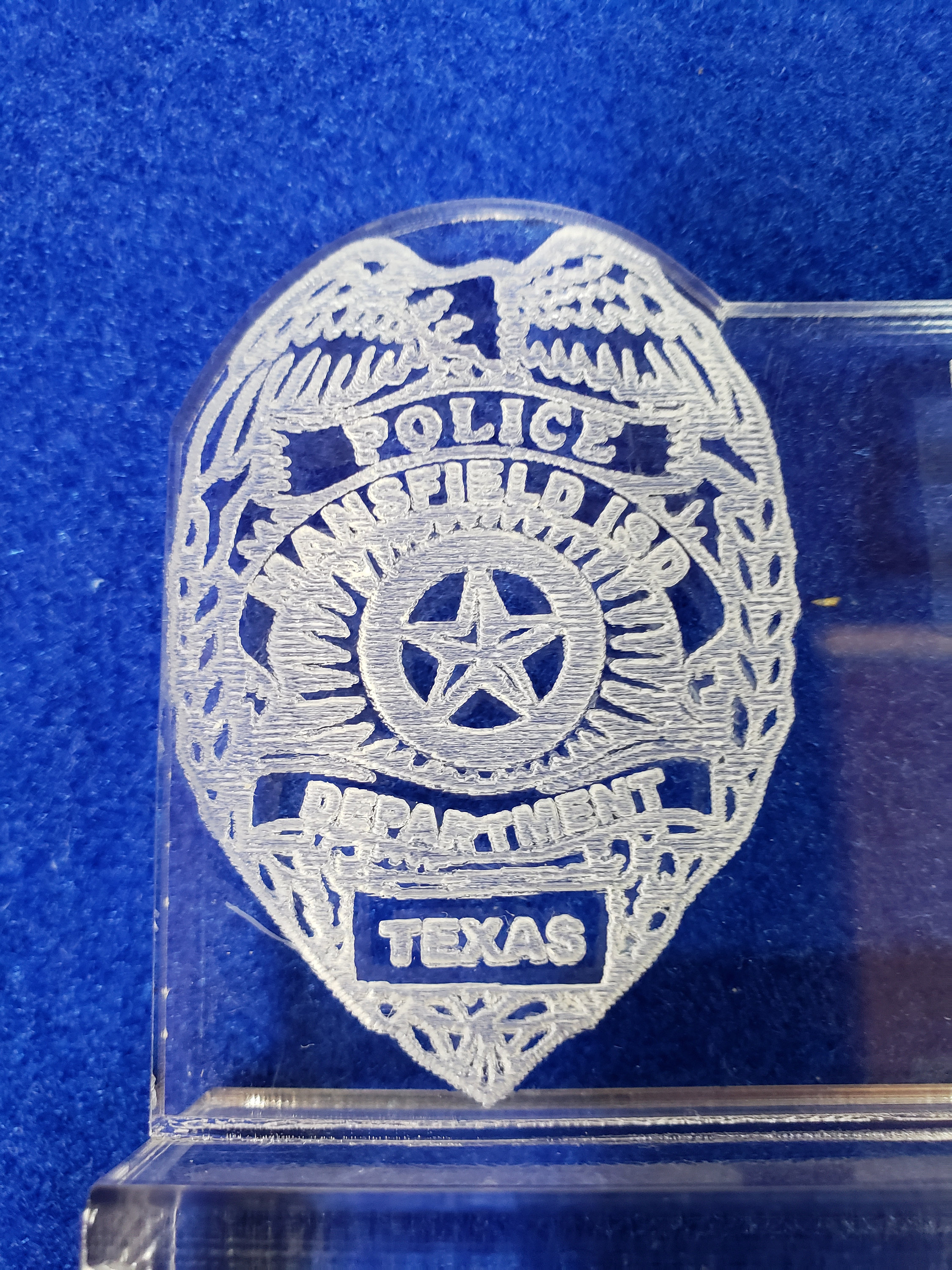 Custom Personalized Police-guard-sheriff Laser Engraved Desk Nameplate ...