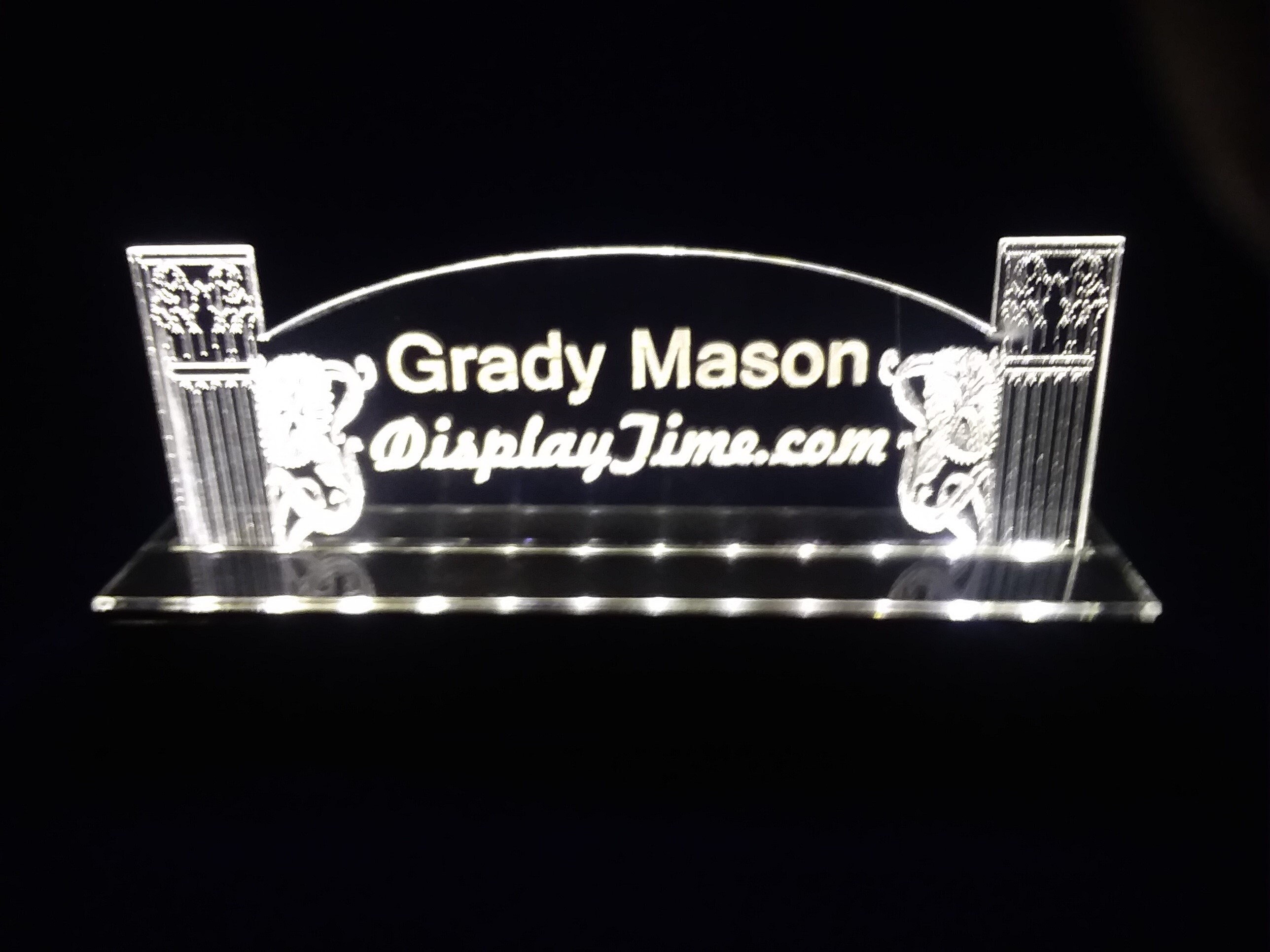 Glass Name Plate Ideas