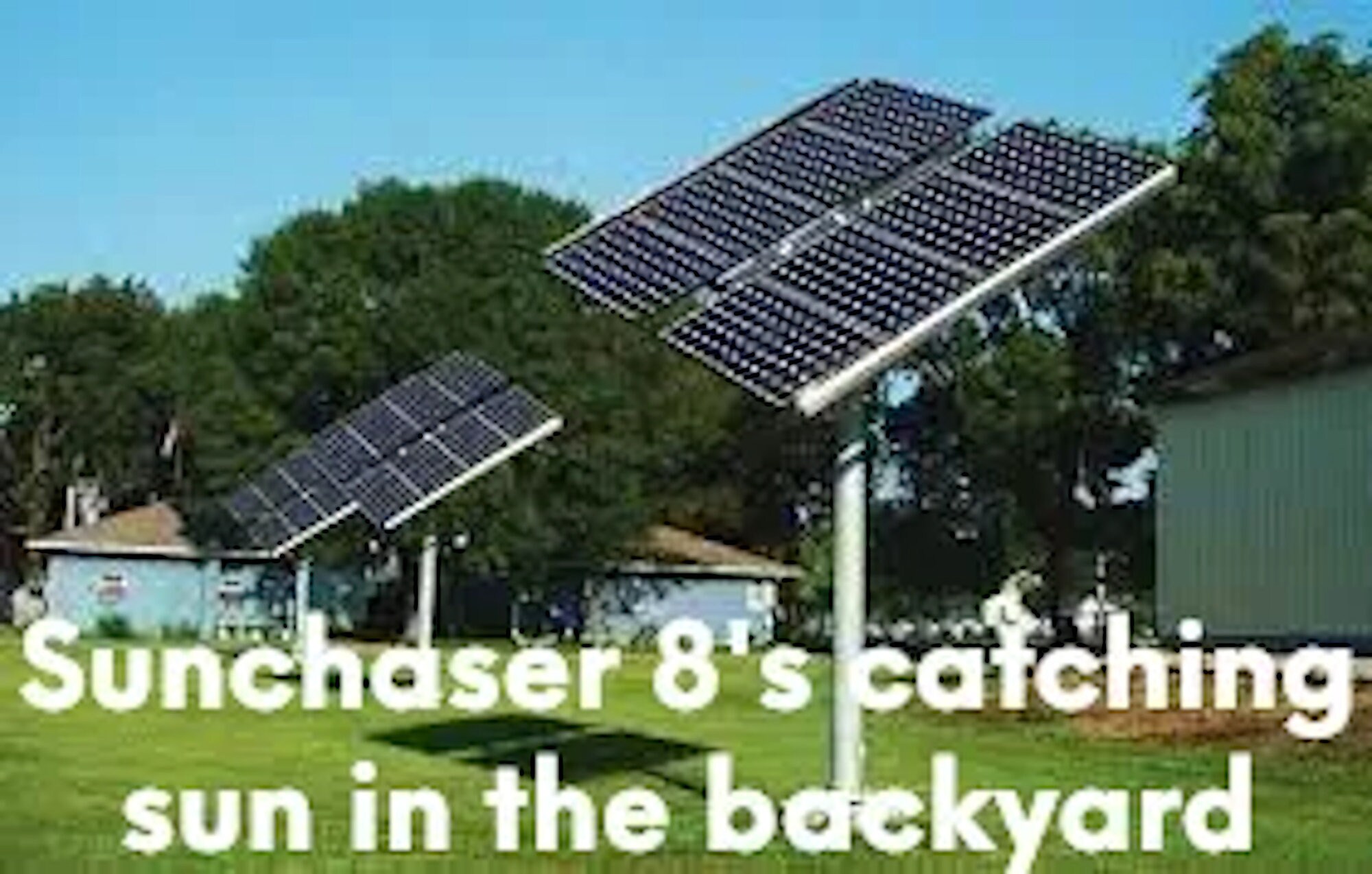 Dual Axis 8 Panel Solar Tracker 6000+ Watts Designed for DIY FREE ...