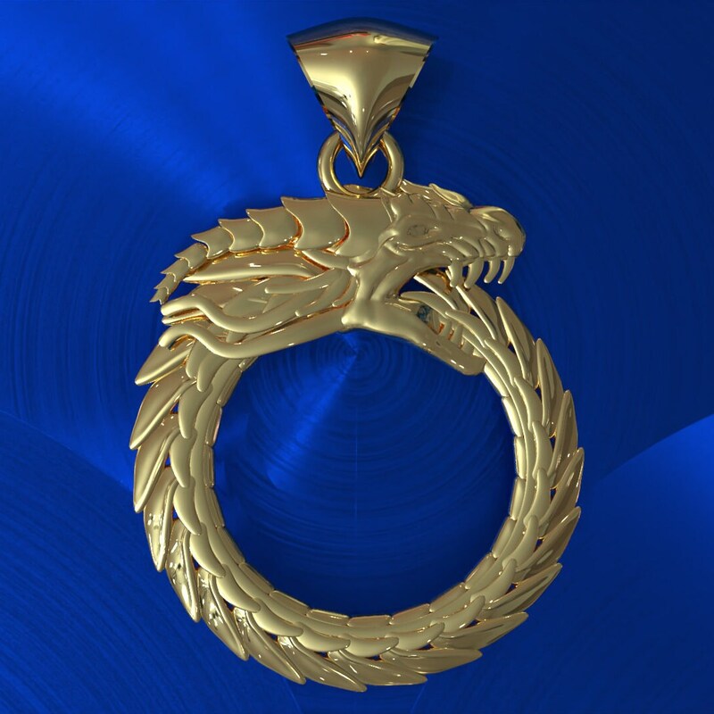 24k Gold Dragon Pendants - Etsy