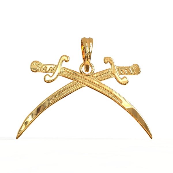 14k Gold Pendant Sword - Etsy